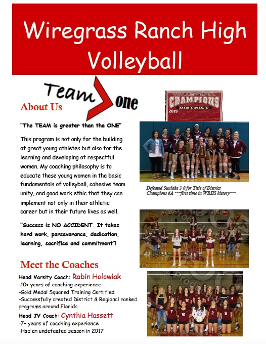 Volleyball | Wiregrass Ranch High School